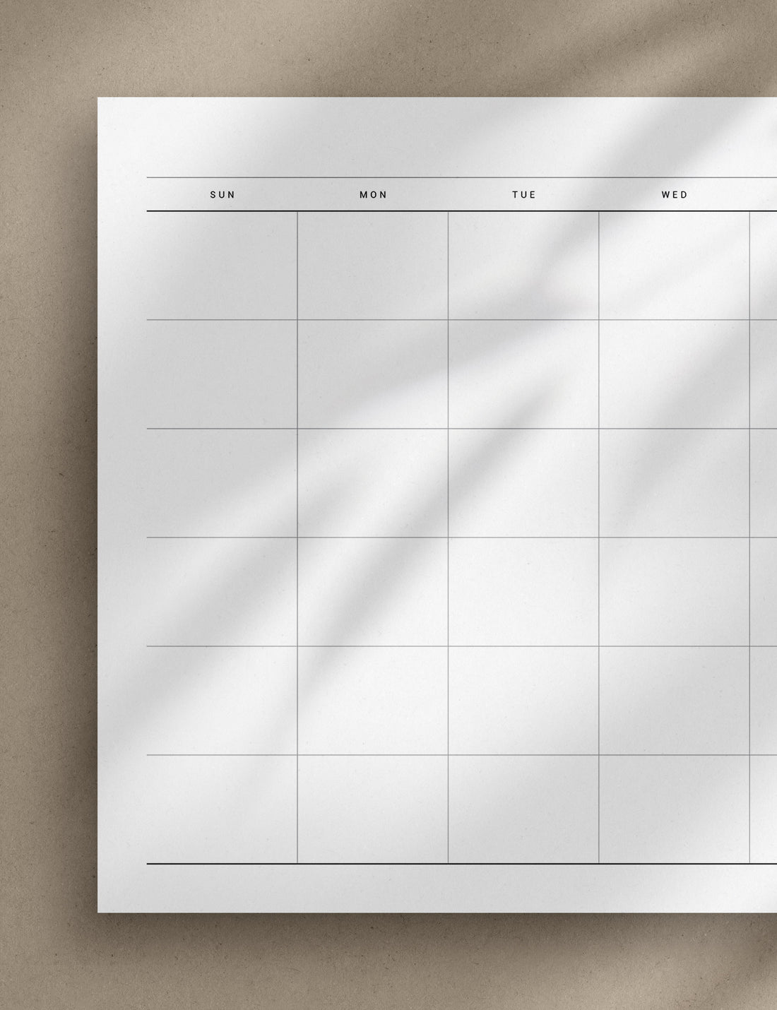 UNDATED Printable Monthly Planner | Vertical | Horizontal | A4 | US Le ...