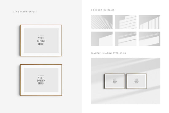 Frame Mockup BUNDLE 4:3 / 3:4 Landscape | Frame Mockup Sets of 6, 4, 3 ...