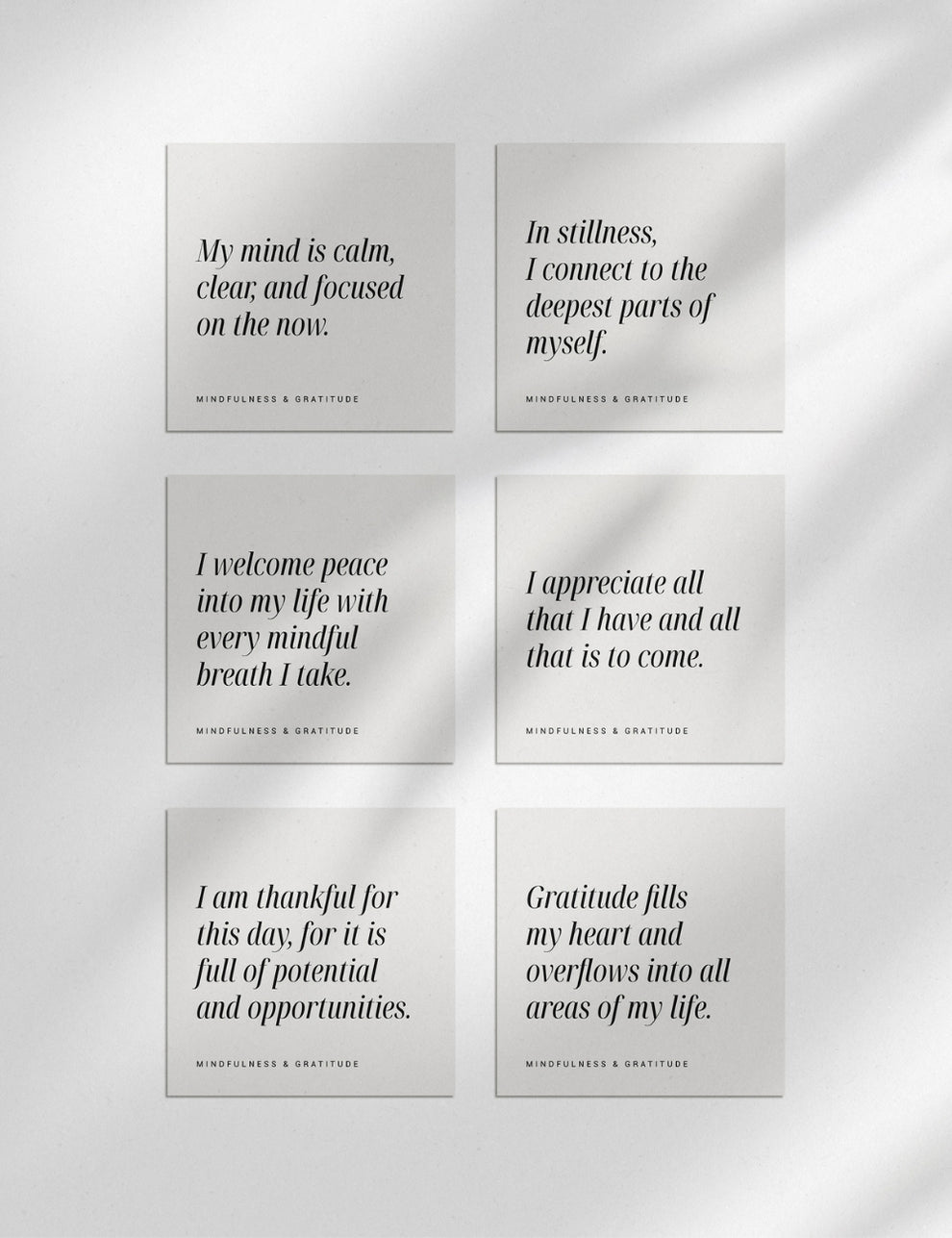 Printable Quotes & Affirmations | 3x3 | 4x4 | 5x5 | 6x6 | PDF + JPEG ...
