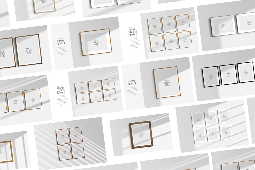 Frame Mockups | Gallery Wall Mockups – PAPER MOON Art & Design