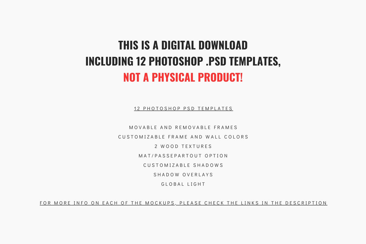 Gallery Wall Mockup Bundle | 12 Mockup Sets | Frame Mockup Bundle ...