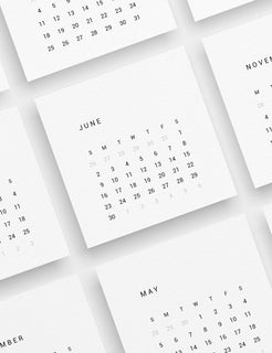 2024 Calendar | 3x3 | 2x2 | Printable Journaling & Planner Cards | PDF ...