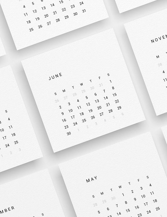 2024 Calendar | 3x3 | 2x2 | Printable Journaling & Planner Cards | PDF ...