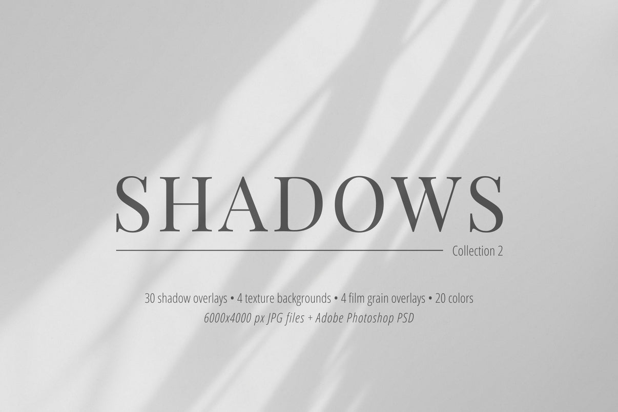 30 Shadow Overlays 02 Window Shadows – PAPER MOON Art & Design