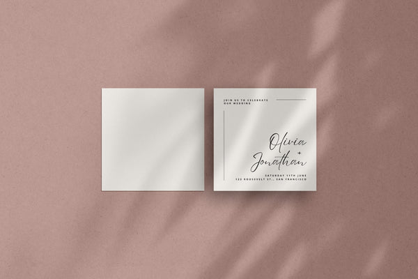Square Card Mockup | Square Paper Mockup Set | PSD – PAPER MOON Art ...
