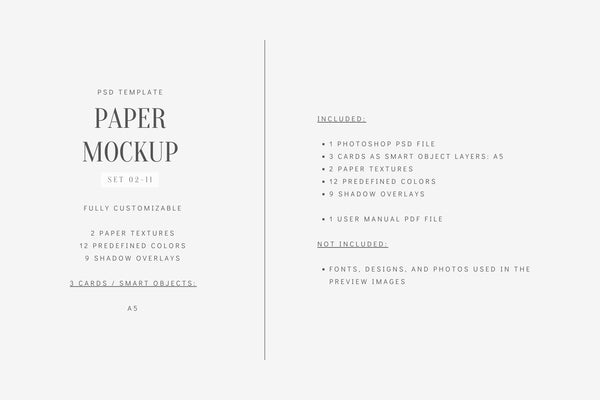 Vertical A5 Card Mockup Set | A5 Portrait | A5 Paper Mockup Set | PSD ...