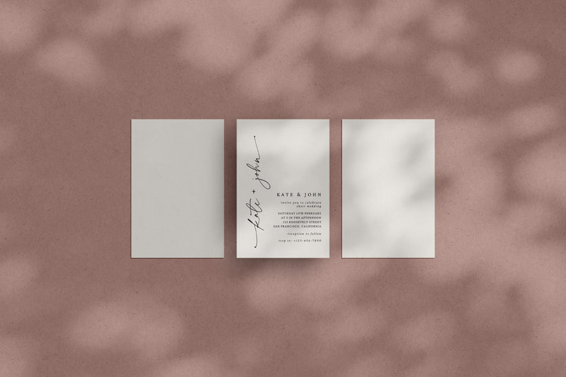 Vertical Card Mockup Set | 120x180 mm Card Mockup | Paper Mockup Set ...