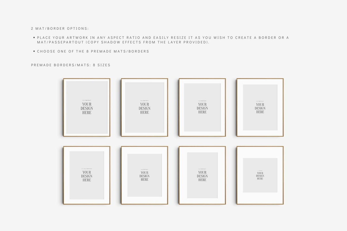Frame Mockup BUNDLE 4:5 Portrait | Frame Mockup Sets of 6, 4, 3, 2 + 1 ...
