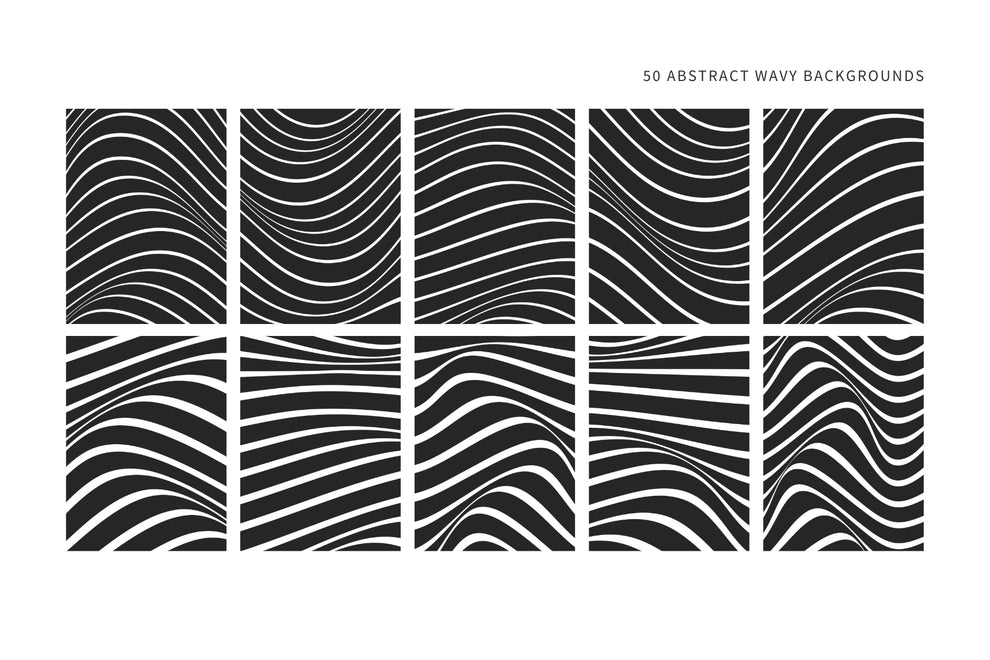 50 Abstract Wavy Vector Backgrounds 01 Abstract Wavy Lines – PAPER MOON ...