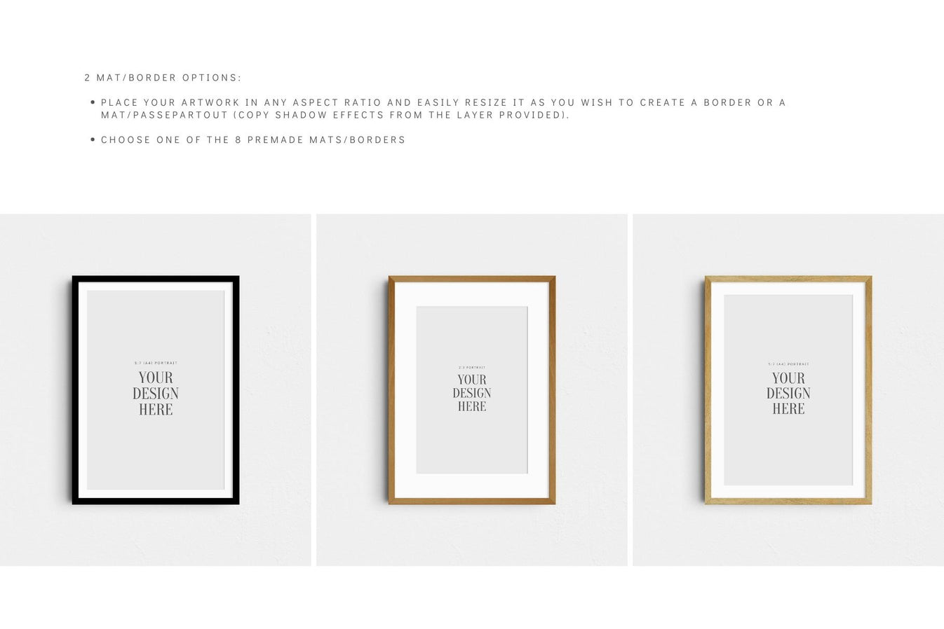 FREE Frame Mockup 5:7 (A4) Portrait | Free PSD Frame Mockup Template ...