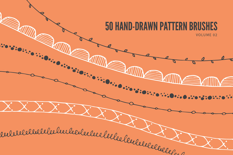 Illustrator Pattern Brushes: Abstract, Geometric, Tribal, Boho, Floral ...