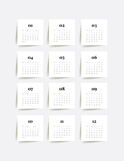 2023 Calendar | 3x3 | 2x2 | Printable Journal & Planner Cards | PDF ...