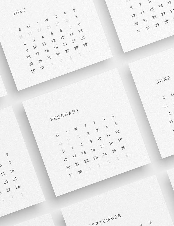 2023 Calendar | 3x3 | 2x2 | Printable Journal & Planner Cards | PDF ...