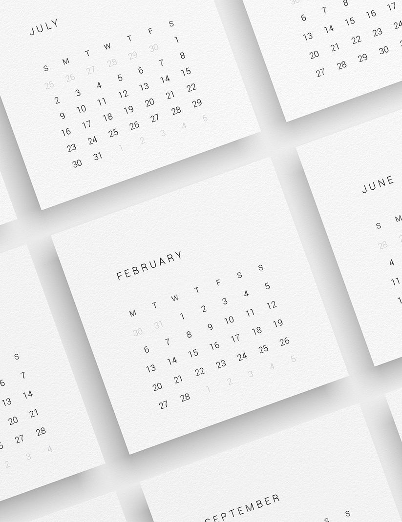 2023 Calendar | 3x3 | 2x2 | Printable Journal & Planner Cards | PDF ...