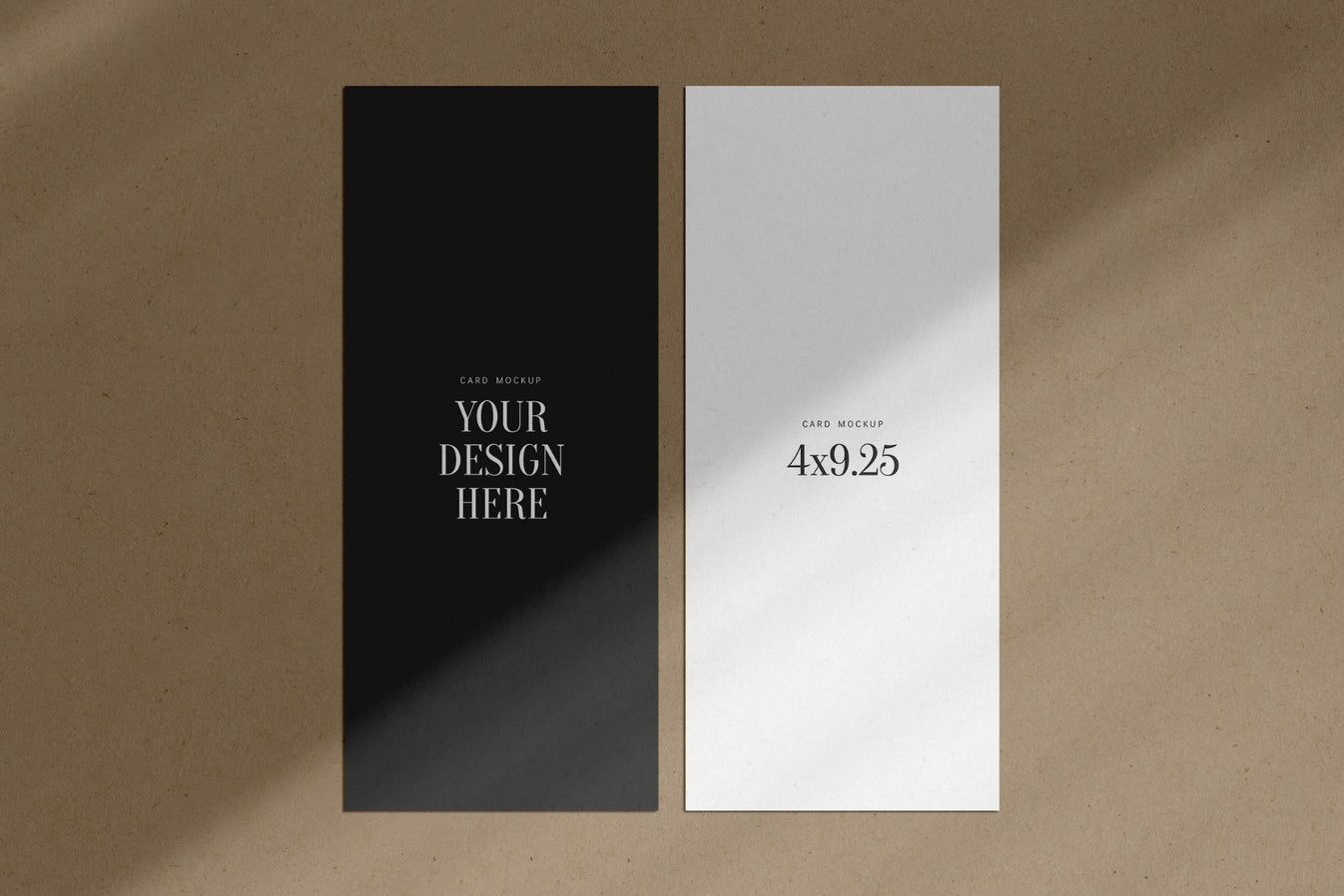 PAPER MOCKUP SET #5 | 4x9.25 Card Mockup | PSD Mockup – PAPER MOON Art ...