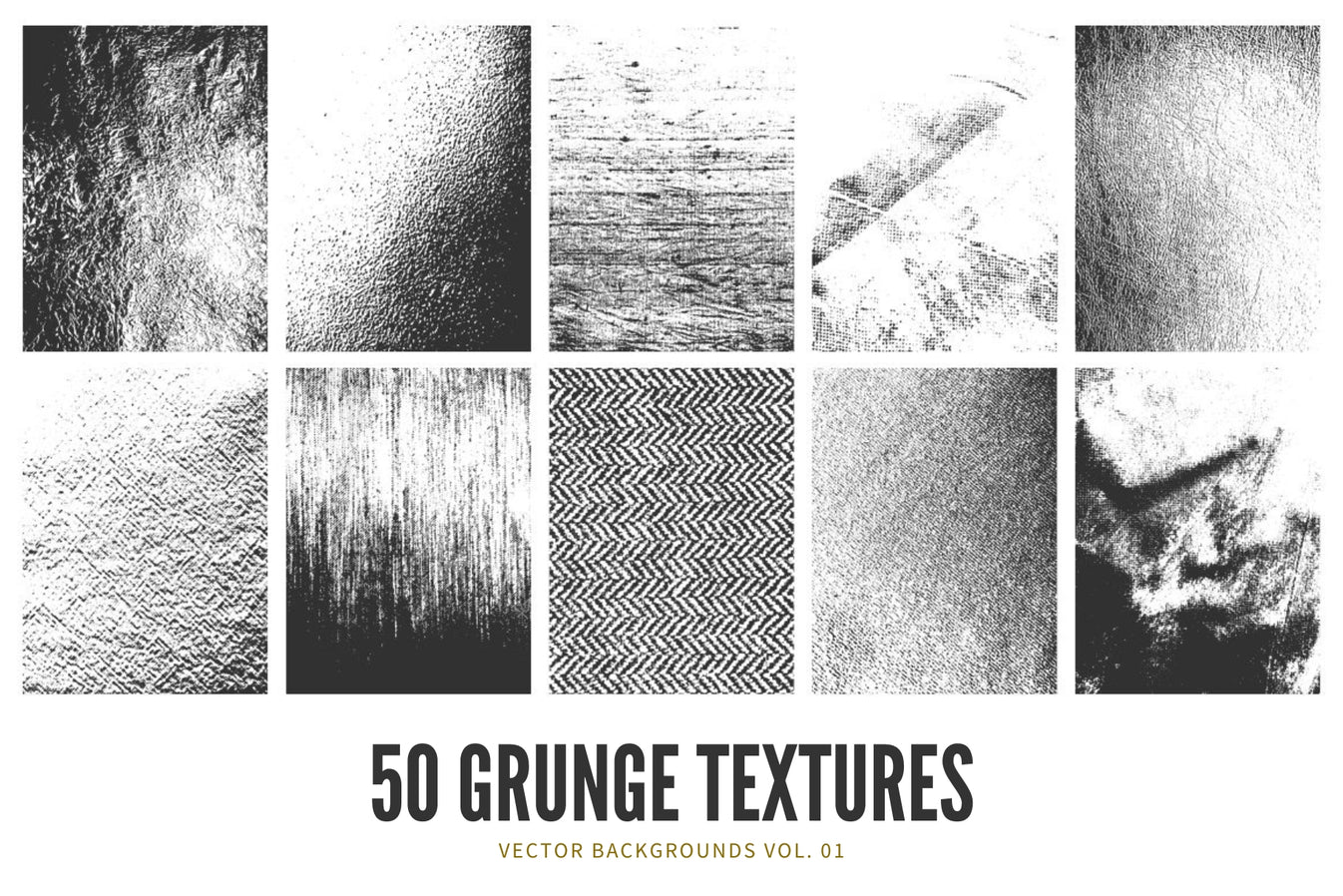 50 Vector Grunge Texture Backgrounds 01 Grungy Vector Illustrations ...