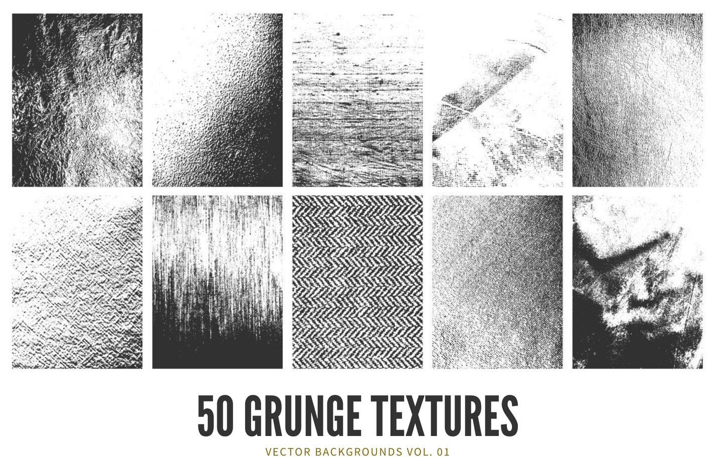 50 Vector Grunge Texture Backgrounds 01 Grungy Vector Illustrations ...