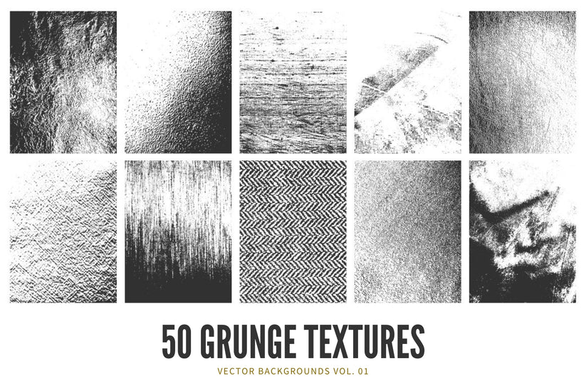 50 Vector Grunge Texture Backgrounds 01 Grungy Vector Illustrations ...