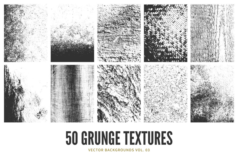 50 Vector Grunge Texture Backgrounds 03 Grungy Vector Illustrations ...