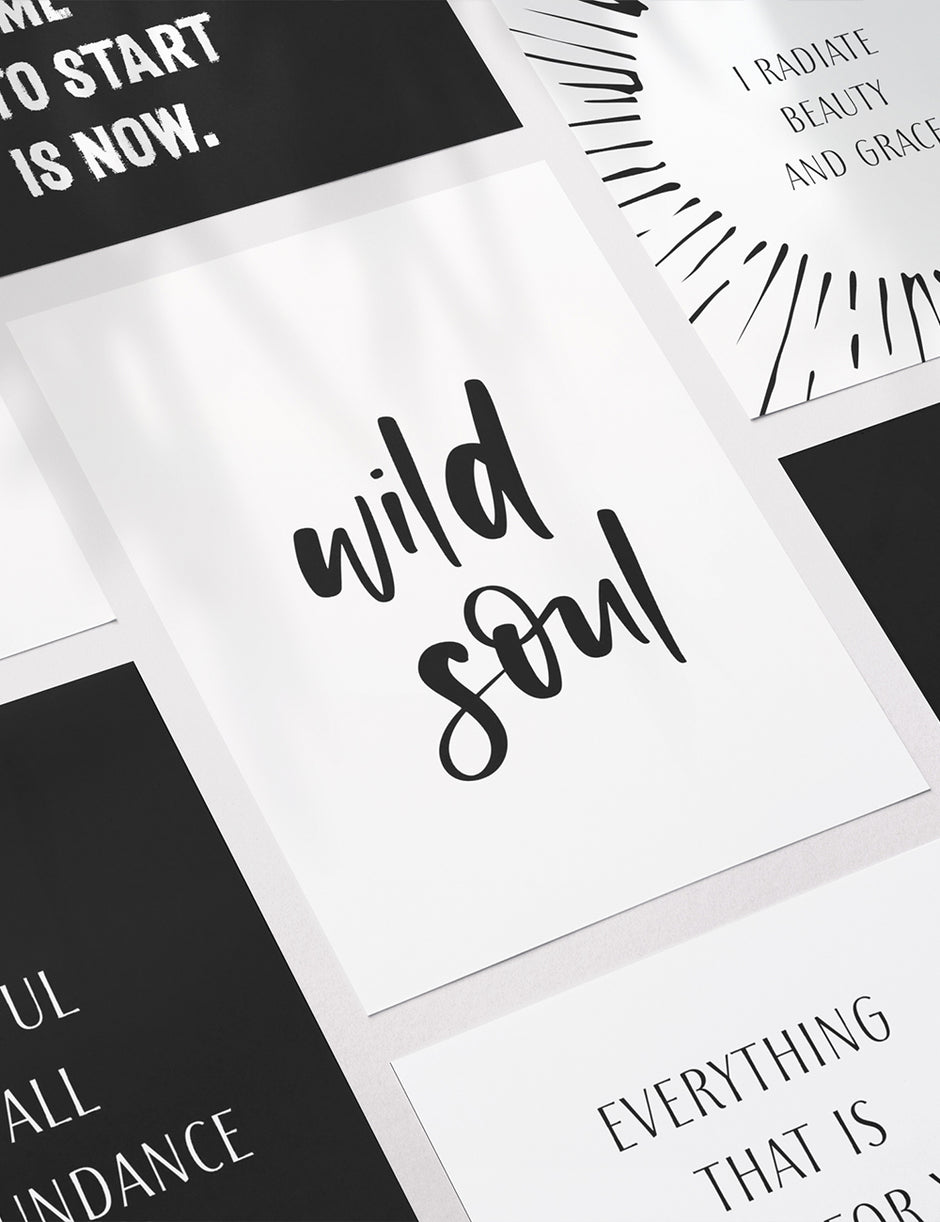 Printable Vision Board Cards. Motivational Affirmations. Inspirational ...