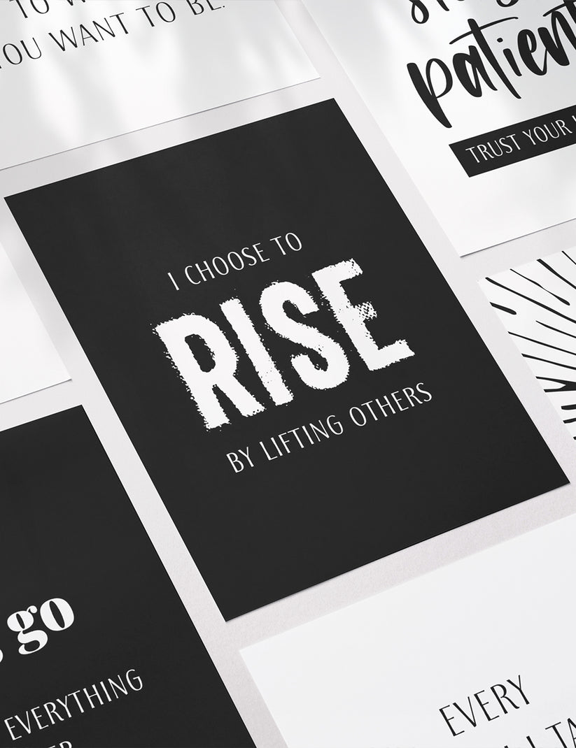 Vision Board Printables Kit | Printable Quotes & Affirmation Cards ...