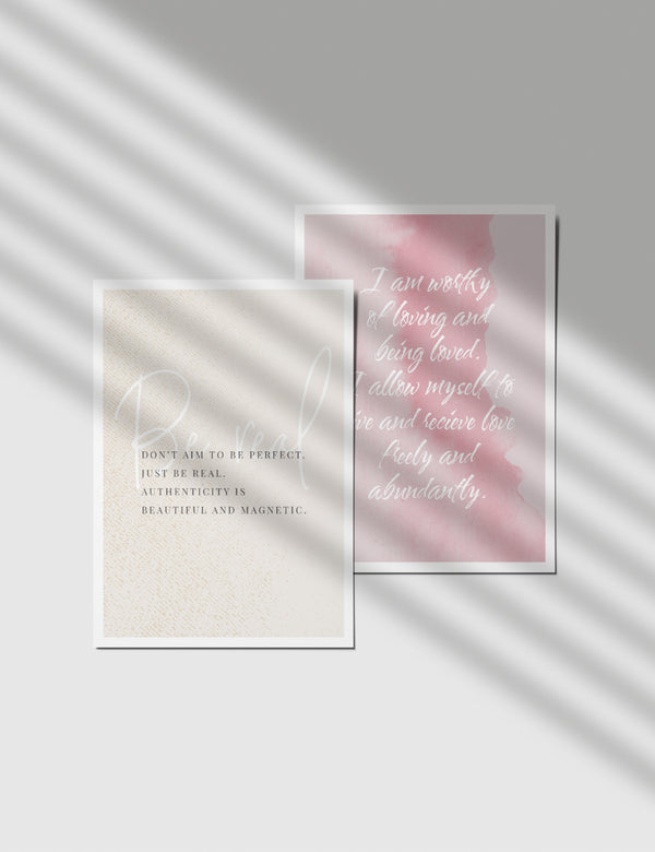 Printable Vision Board Kit 01: Affirmation Cards, Inspirational Quotes ...