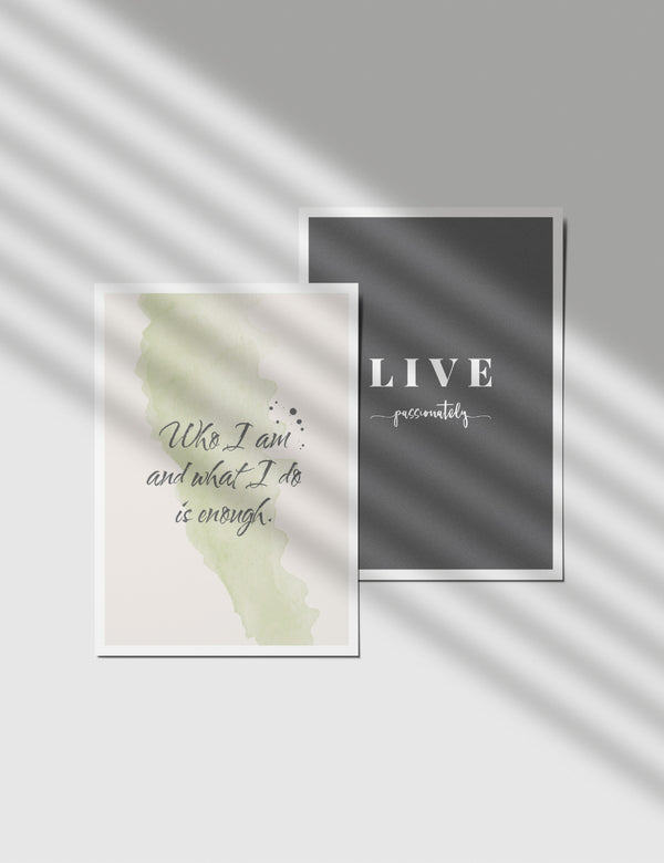 Printable Vision Board Kit 01: Affirmation Cards, Inspirational Quotes ...