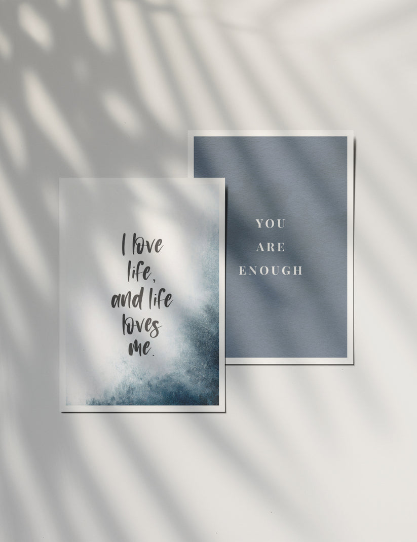 Printable Vision Board Kit 02: Affirmation Cards and Inspirational Quo ...