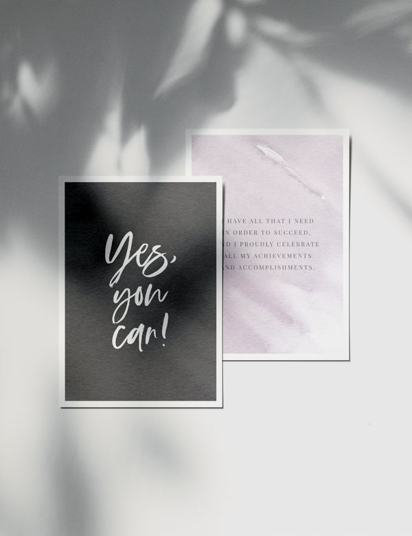 Printable Vision Board Kit 03: Affirmation Cards and Inspirational Quo ...