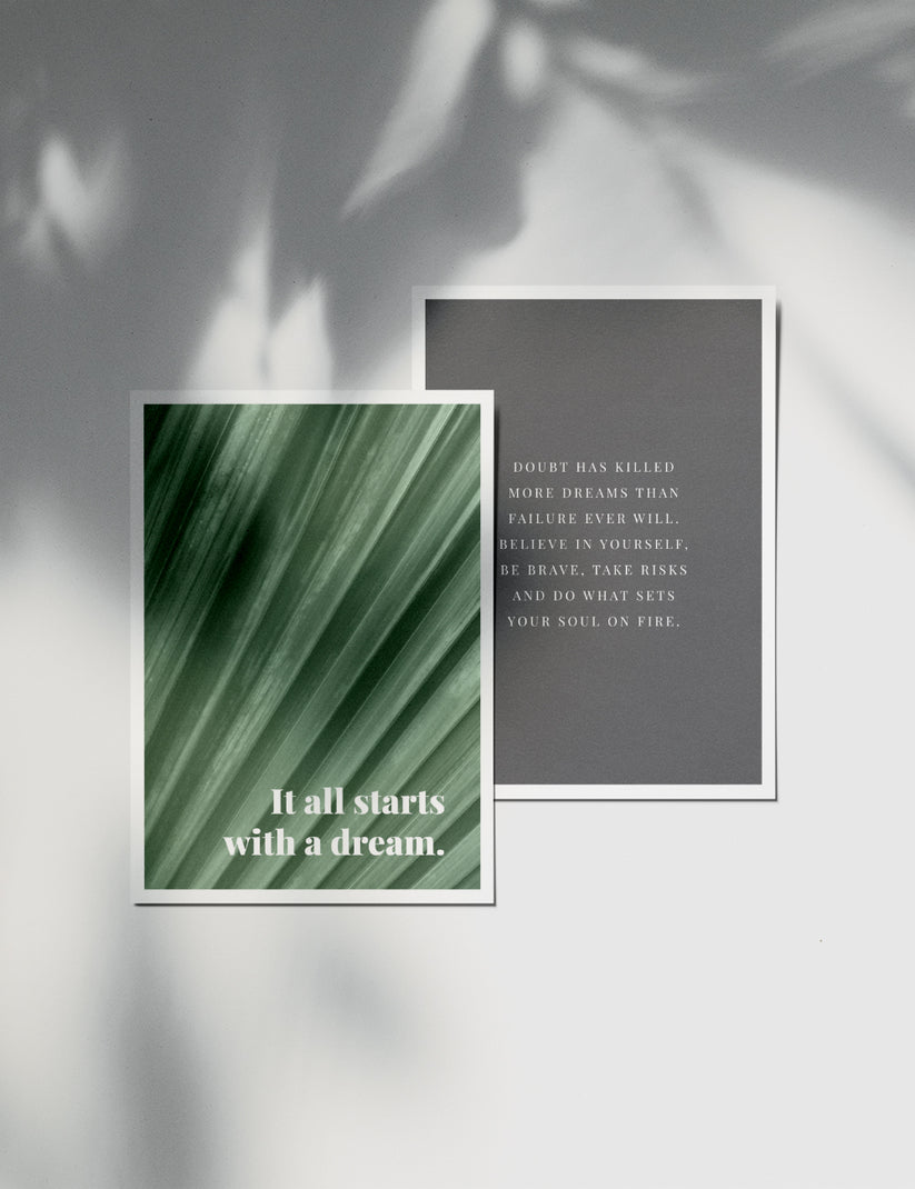 Printable Vision Board Kit 03: Affirmation Cards and Inspirational Quo ...