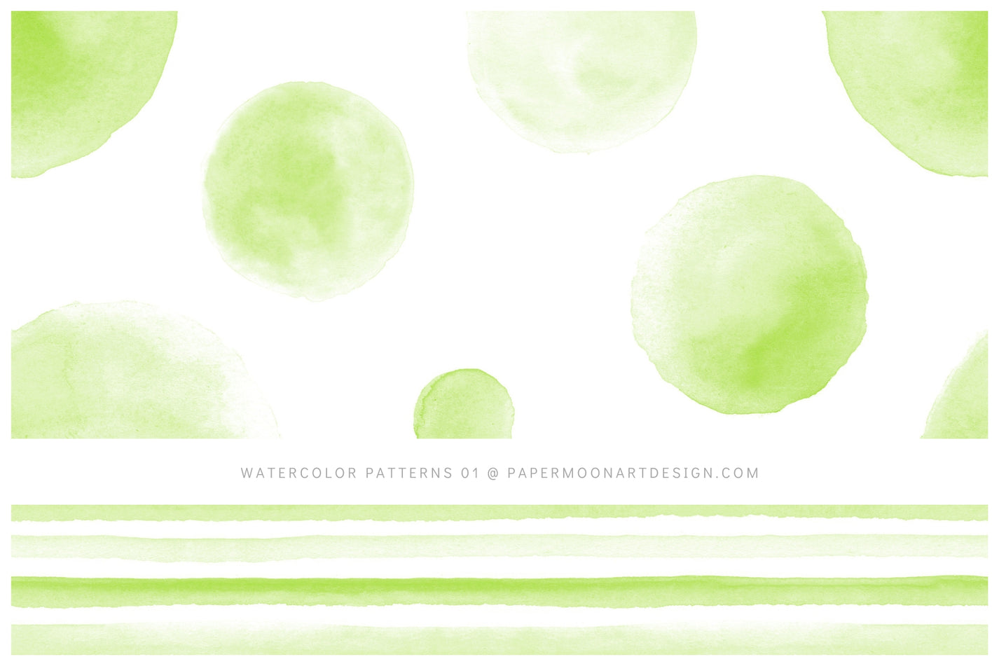 20 Watercolor Patterns 01 Green. Seamless Watercolor Patterns. – PAPER ...