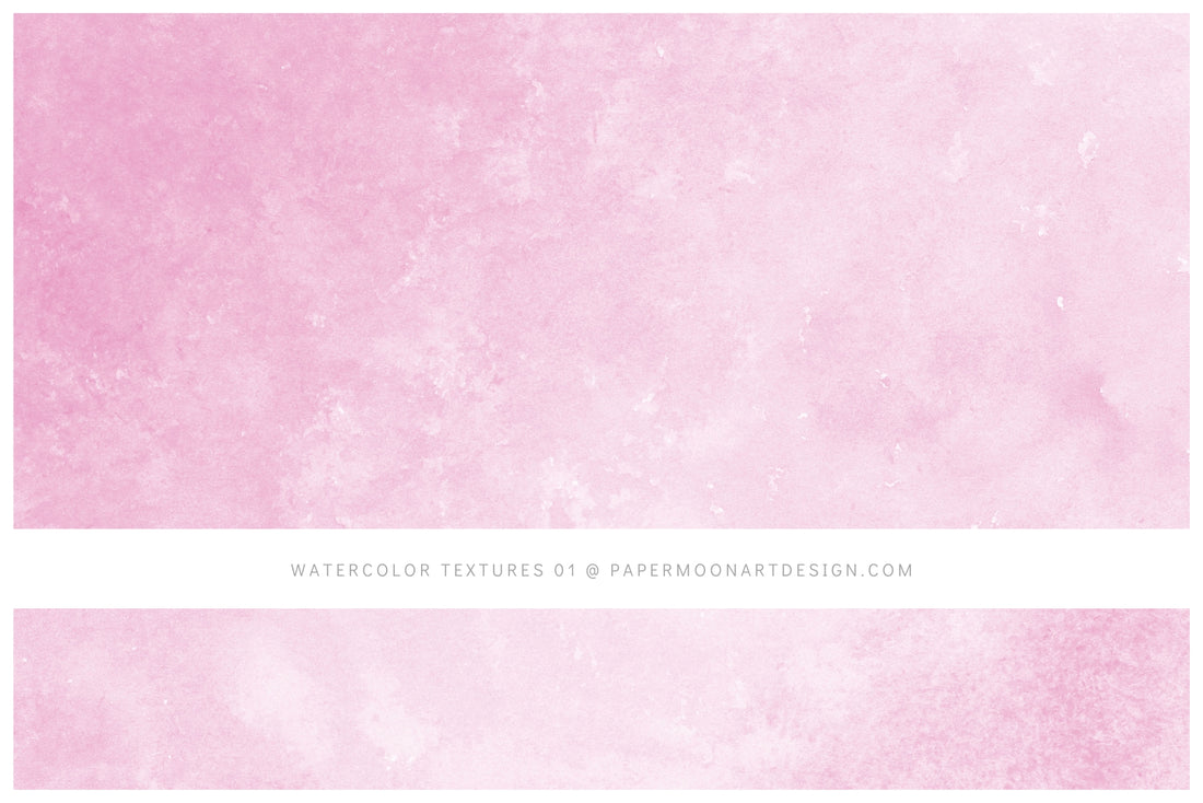 12 Watercolor Texture Backgrounds 01 Pink, Digital Scrapbook Paper ...