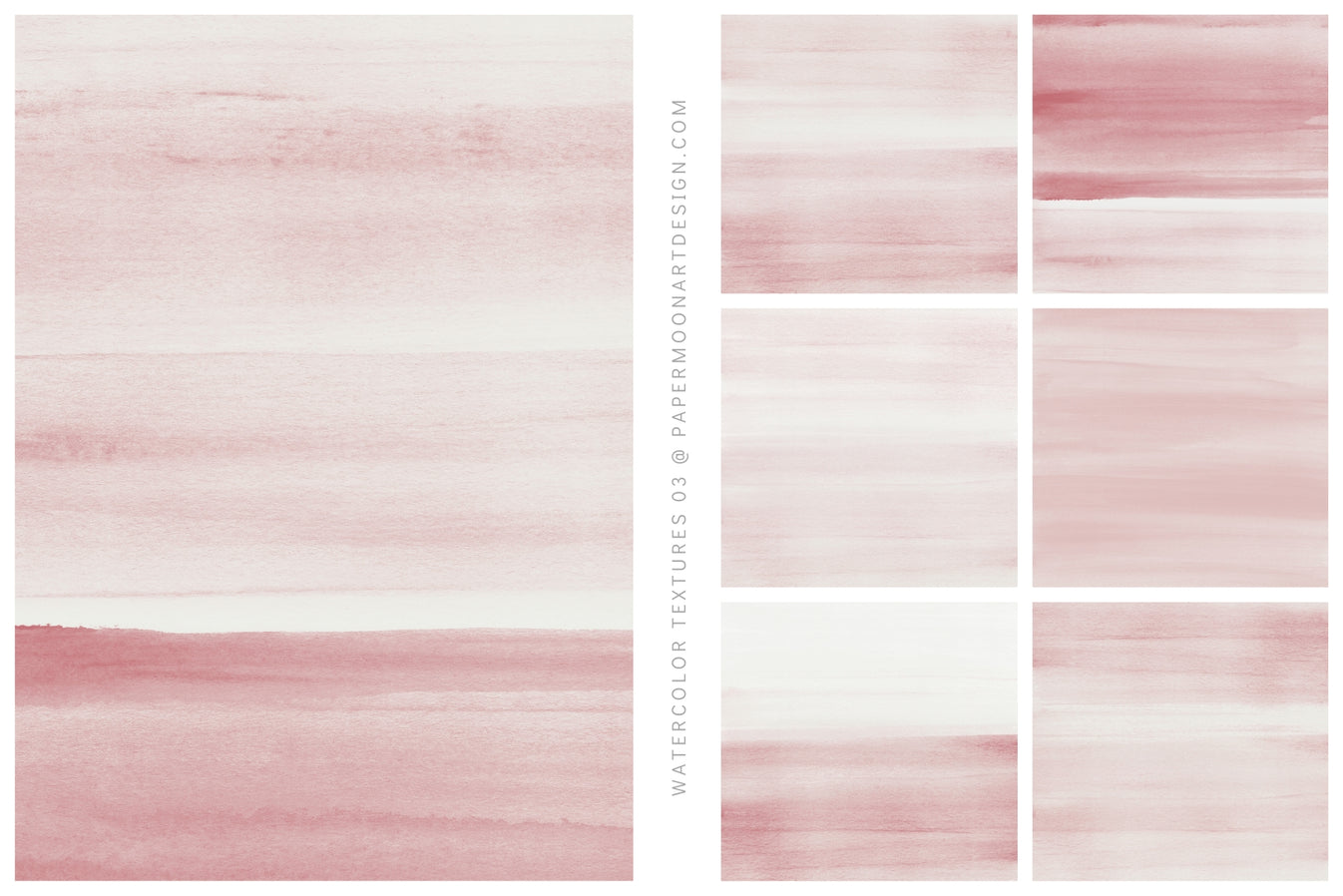 12 Watercolor Texture Backgrounds 03 Red, Digital Scrapbook Paper ...