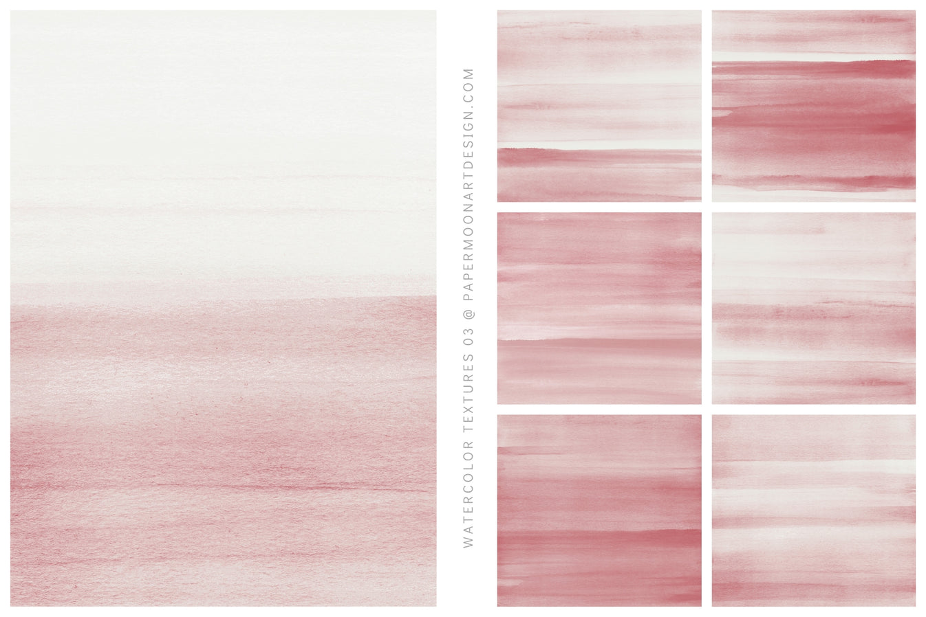 12 Watercolor Texture Backgrounds 03 Red, Digital Scrapbook Paper ...