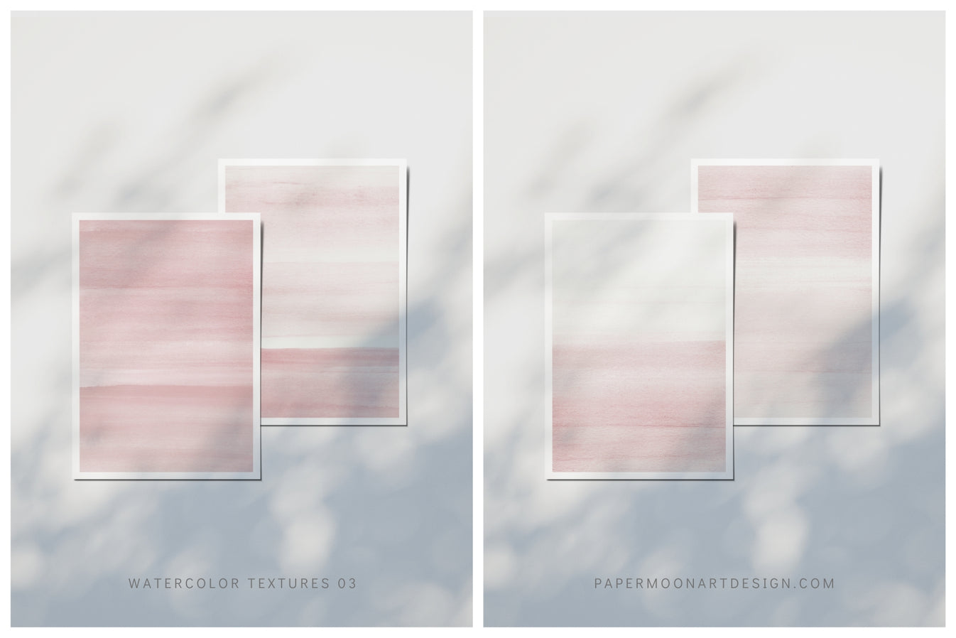 12 Watercolor Texture Backgrounds 03 Red, Digital Scrapbook Paper ...