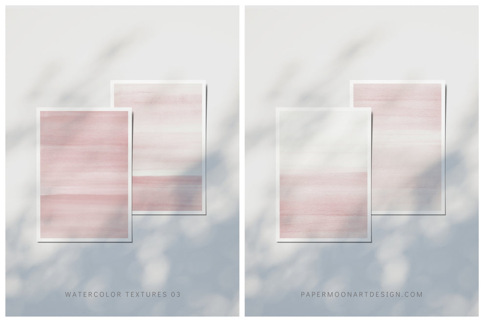 12 Watercolor Texture Backgrounds 03 Red, Digital Scrapbook Paper ...